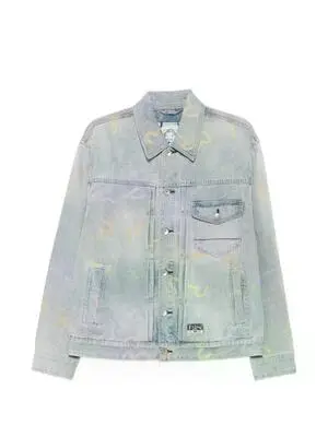 EVISU Denim Jacket With Seagull Print