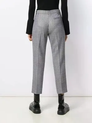 Alexander McQueen Cropped Prince Of Wales Check Trousers
