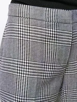 Alexander McQueen Cropped Prince Of Wales Check Trousers