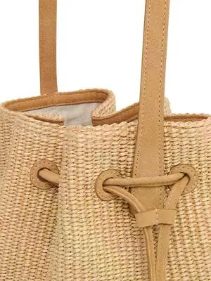 MANSUR GAVRIEL Drawstring Leather Bucket Bag