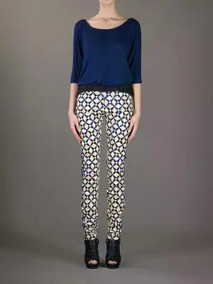 Balenciaga Geometric Print Jeggings