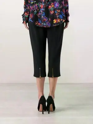 Alexander McQueen Cropped Trousers With Zip Detail