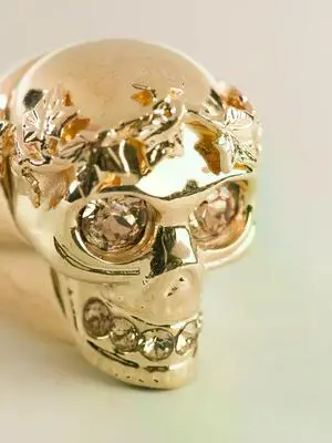 Alexander McQueen Ivy Skull Cocktail Ring