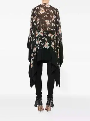 Givenchy Sheer Floral Poncho