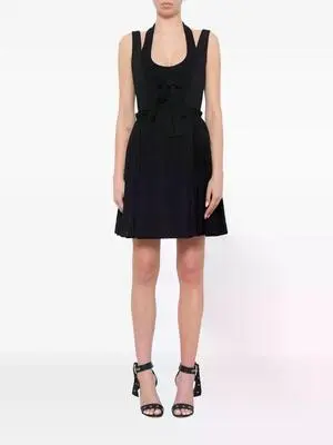 Givenchy Corseted Jersey Dress With A-line Skirt
