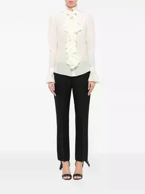 Alexander McQueen Ruffle Shirt - Neutrals