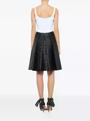 Alexander McQueen Raised Rose A-line Skirt