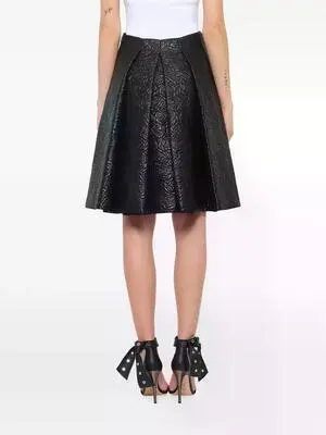 Alexander McQueen Raised Rose A-line Skirt