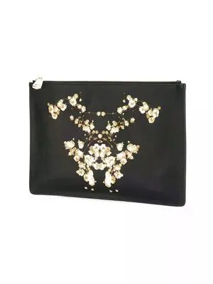Givenchy Floral Print Calf Leather Clutch