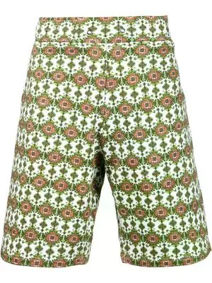 Givenchy Carpet Print Bermuda Shorts - White