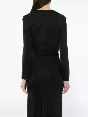 Givenchy Deep V-neck Maxi Dress With Front Slit