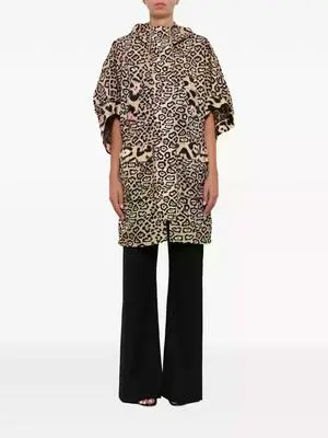 Givenchy Oversize Leopard Print Coat - Neutrals