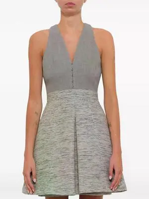 Alexander McQueen V-neck Sleeveless Mini Dress