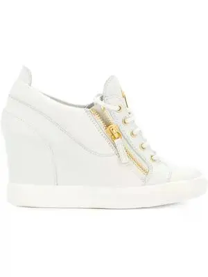 GIUSEPPE ZANOTTI Giuseppe Zanotti Sonya Wedge Sneakers White