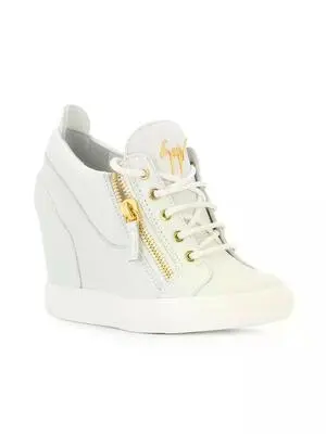 GIUSEPPE ZANOTTI Sonya Wedge Sneakers - White