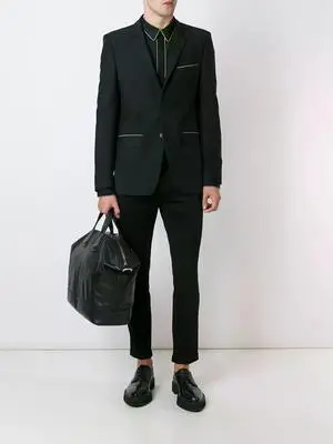 Givenchy Chain Trim Blazer - Black
