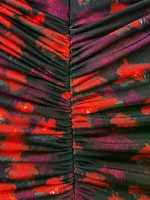 Givenchy Abstract Floral Print Pencil Skirt