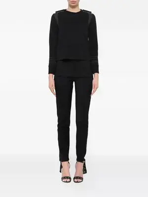 Neil Barrett Leather Detail Sweatshirt