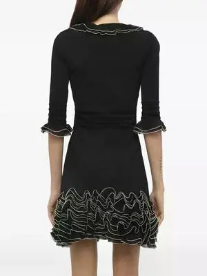 Alexander McQueen Frill Mini Dress
