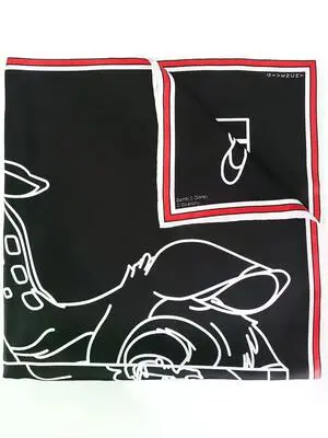 Givenchy Bambi Print Scarf - Black
