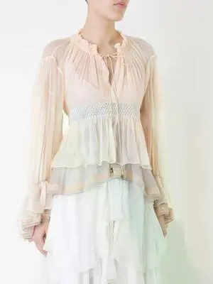 Chloé Colour Block Tiered Top