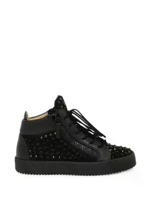 GIUSEPPE ZANOTTI Doris Hi-top Sneakers - Black