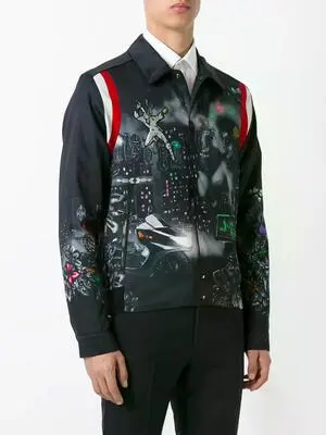 LANVIN Printed Bomber Jacket