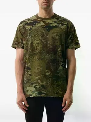 Givenchy Camouflage Print T-shirt - Green