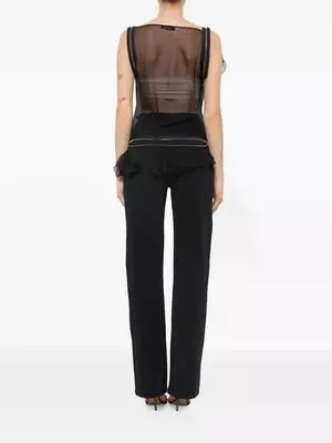 Givenchy One-shoulder Silk Top With Ruffles
