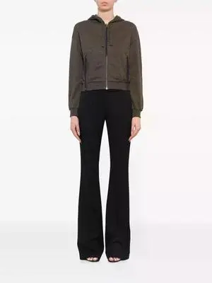 Kenzo Embroidered Logo Zip Front Hoodie