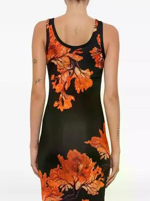 Givenchy Printed Tree Tank Midi Dress