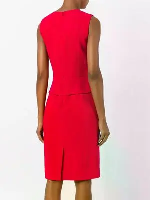 Givenchy Sleeveless Crepe Draped Knee-length Dress