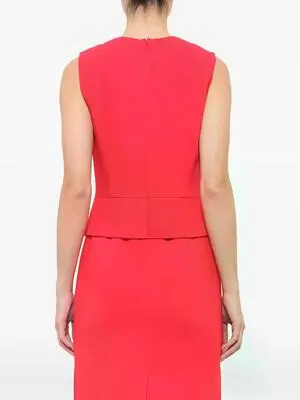 Givenchy Sleeveless Crepe Draped Knee-length Dress