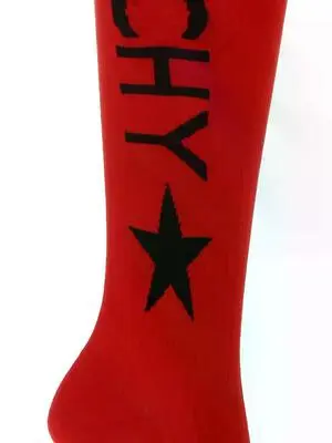 Givenchy Printed Thigh High Socks