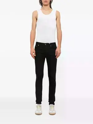 Givenchy Cotton Skinny Jeans With Star Embroidery