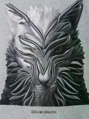 JUUN.J Wolf Print Hoodie
