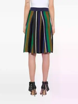 Kenzo Striped Knit Midi Skirt