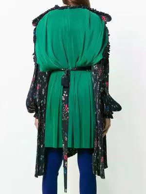 Balenciaga Floral Print Pleated Dress
