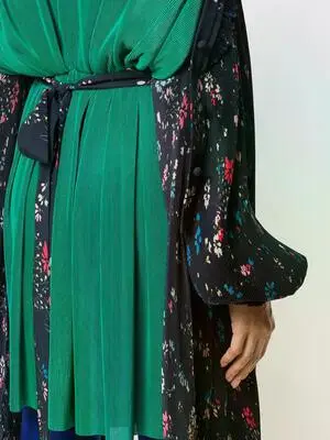 Balenciaga Floral Print Pleated Dress