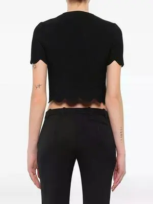 Alexander McQueen Scalloped Hem Top