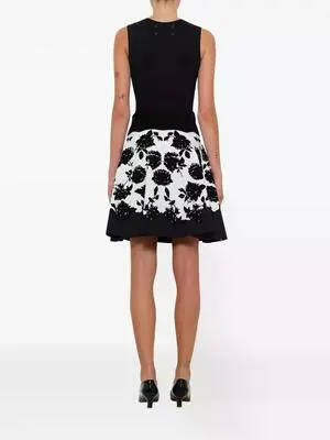 Alexander McQueen Floral A-line Skirt