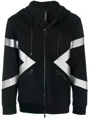 Neil Barrett Modernist Hooded Jacket With Contrast Panelling