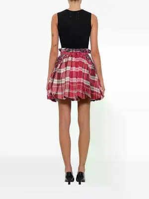 Alexander McQueen Checked Flared Skirt