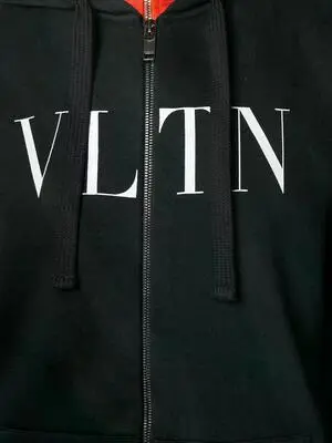 Valentino Garavani Vltn Print Full Zip Hoodie