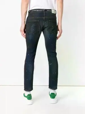 Off-White Paint Print Skinny Jeans