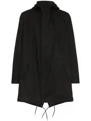 Y3 Hooded Parka With Logo Print