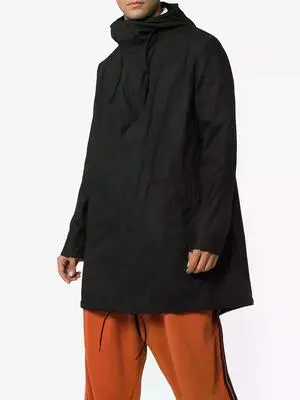 Y3 Hooded Parka With Logo Print