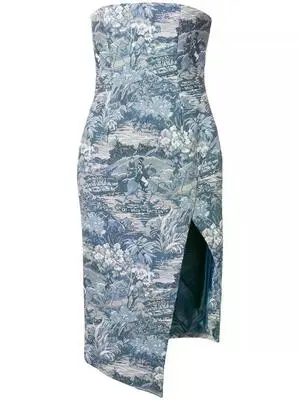 Off-white Zip Up Cocktail Dresses