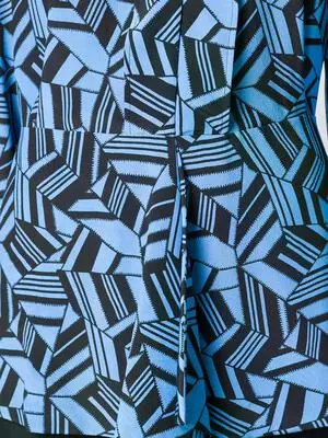 Chloé Geometric Print Silk Blouse