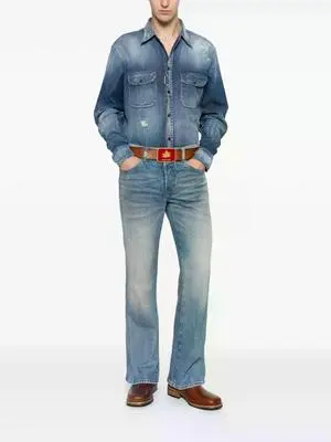 Dsquared2 Canadian Distressed Denim Shirt